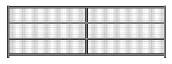 SALE! 18'W x 6'H Welded Wire Corral Panel 4-Rail 1-5/8 (ONLY 1 AVAILAB ...